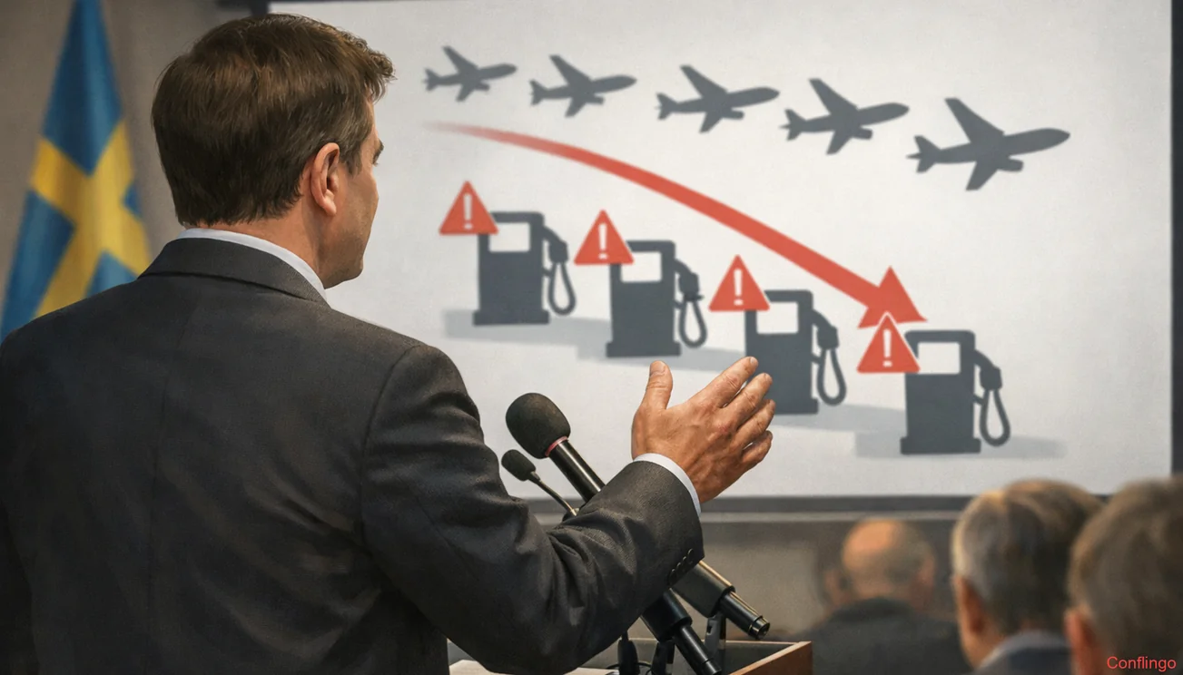 Swedish Government Issues Warning of Potential Jet Fuel Shortage