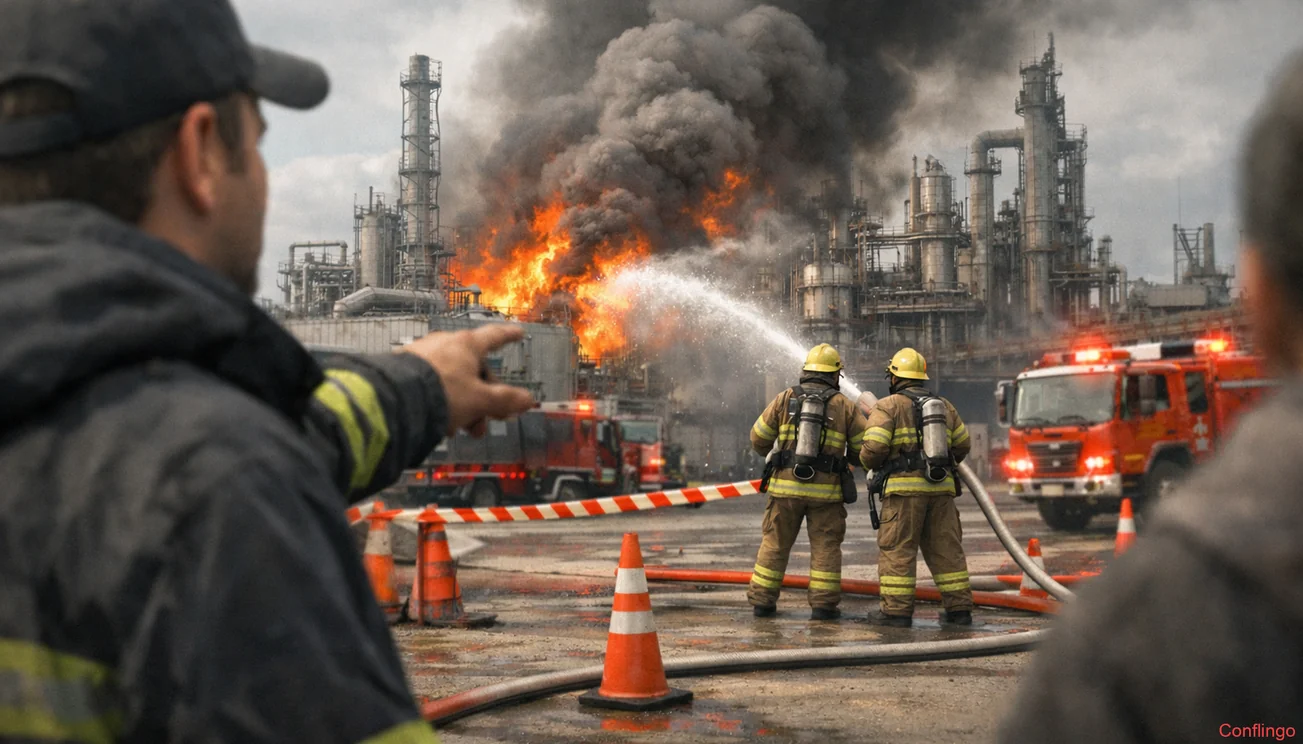 Fire Breaks Out at Geelong Oil Refinery in Australia