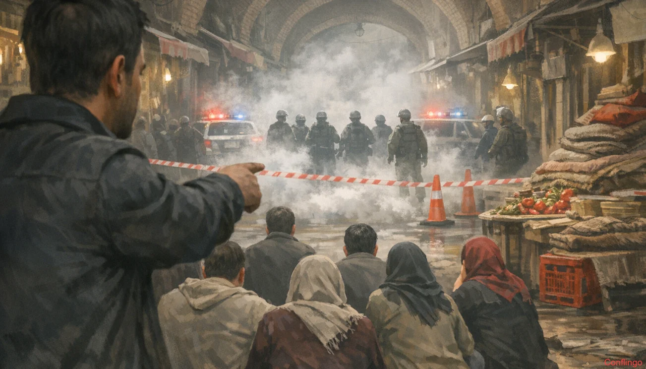 Security Forces Deploy Tear Gas Against Protesters in Tehran’s Grand Bazaar