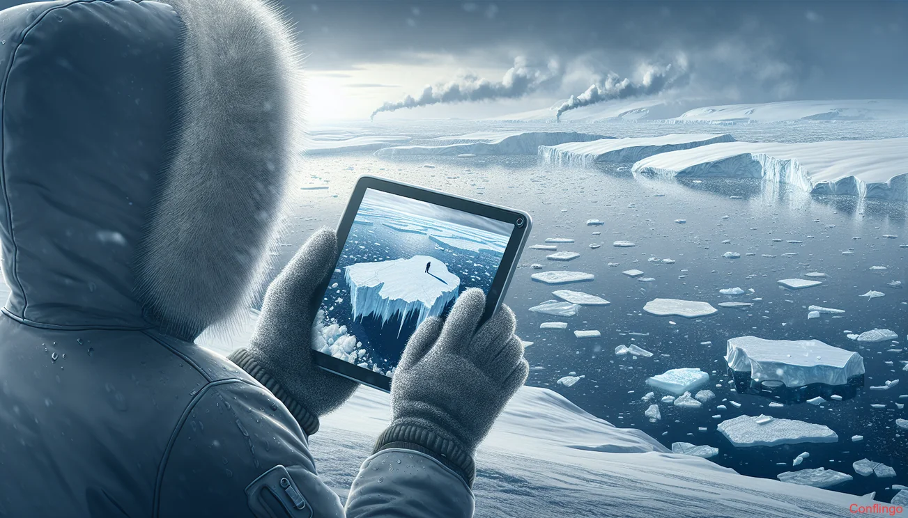 World’s Largest Iceberg Breaking Apart