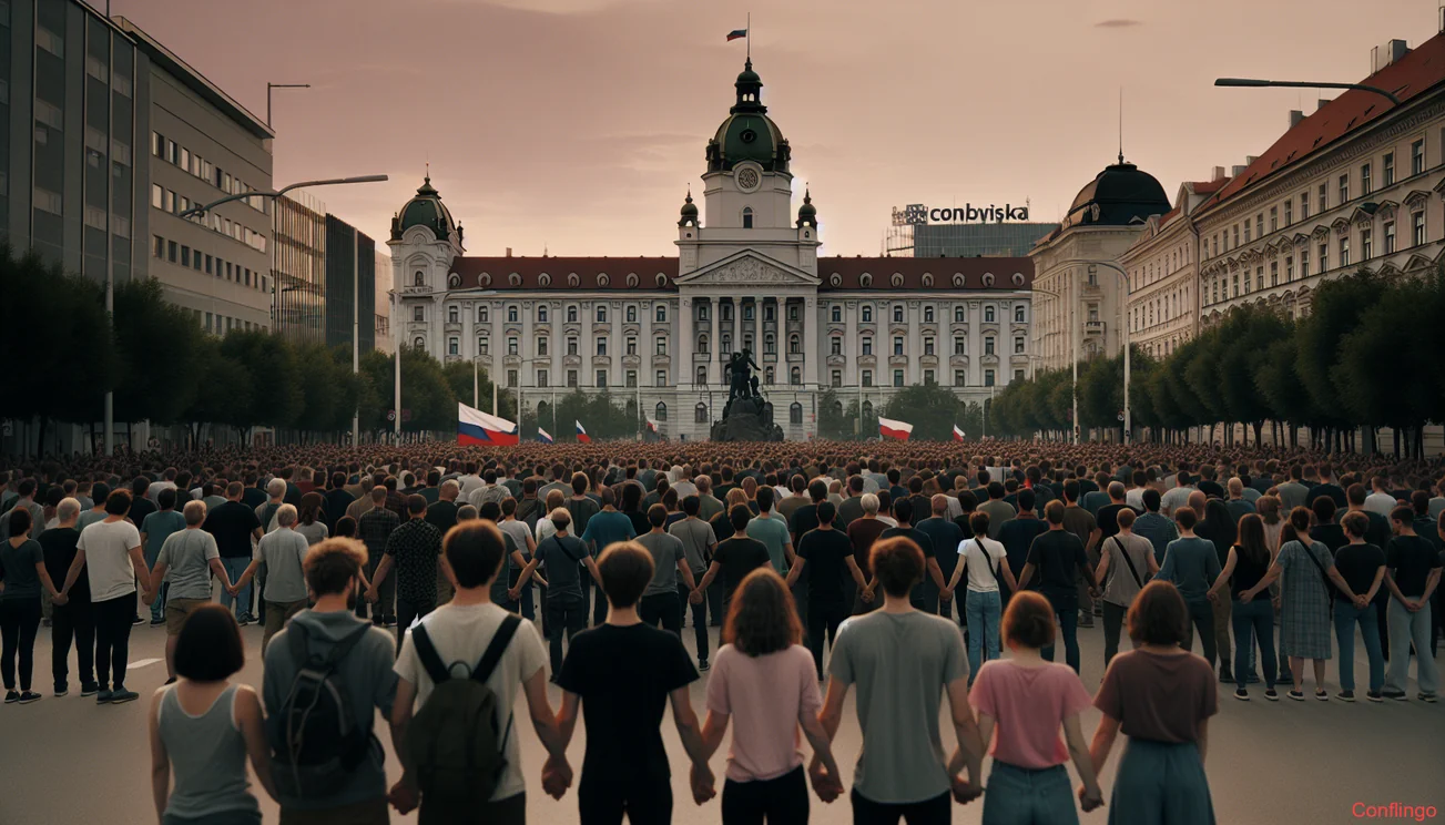 Thousands Protest Against Fico Government in Slovakia