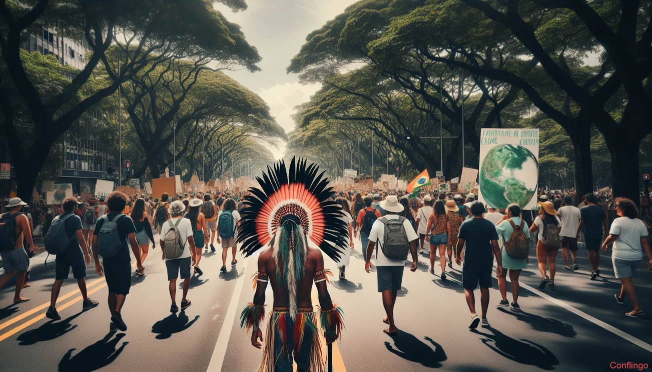 Thousands of Climate Activists March in Brazil