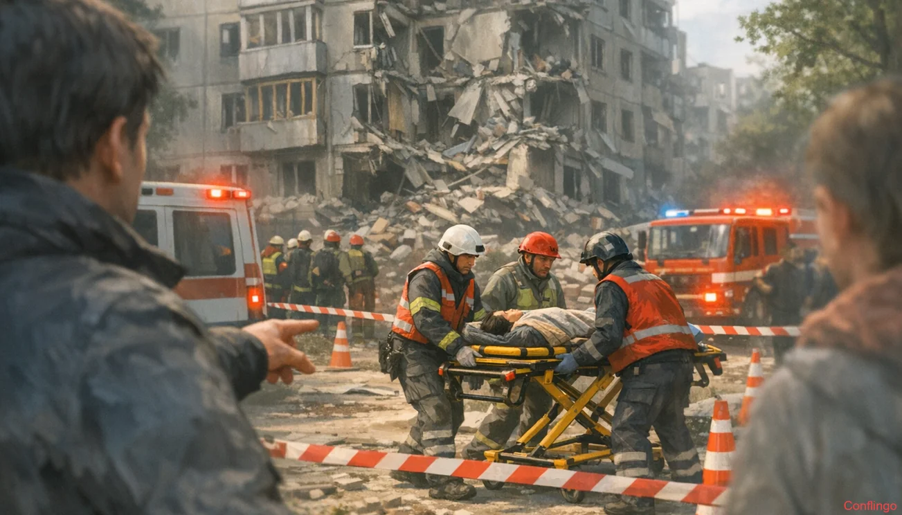 Local Authorities: At Least 15 Injured in Russian Strike on Kharkiv